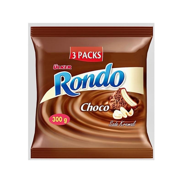 Ulker Rondo Chocolate Vanilla Biscuits - 3x100 Grams